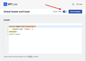 Using the Global Header & Footer settings - WPCode