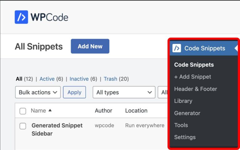 How To Create Your First Snippet? - WPCode