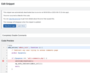 How to debug PHP errors in WPCode - WPCode