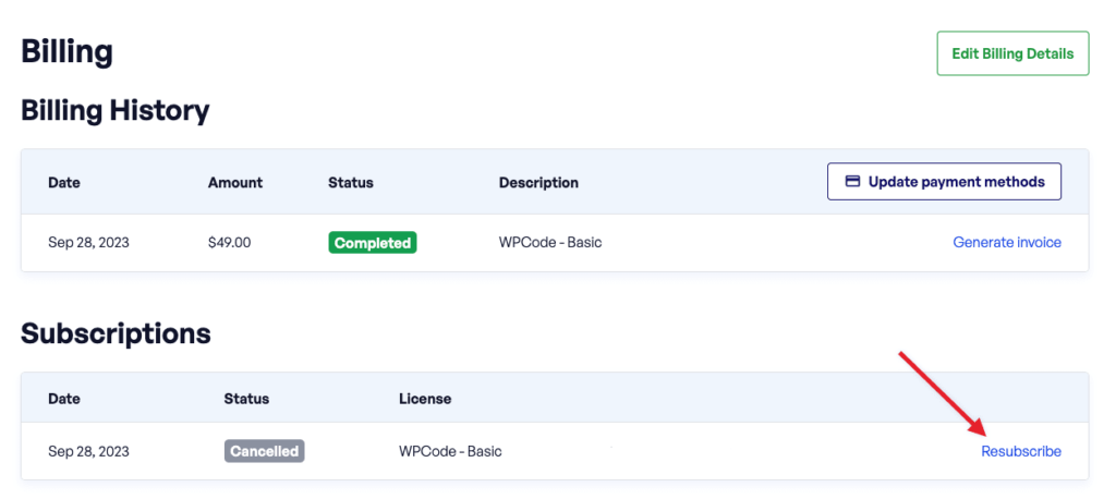 How to Renew your WPCode License - WPCode