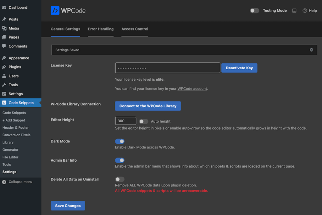 Introducing Email Notifications And Dark Mode In WPCode Version 2.1.7