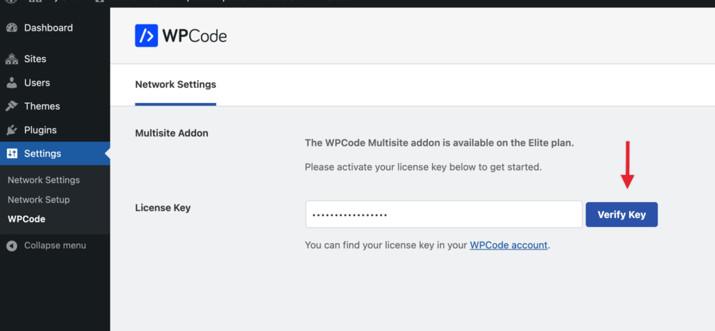 How to use the Multisite Addon - WPCode