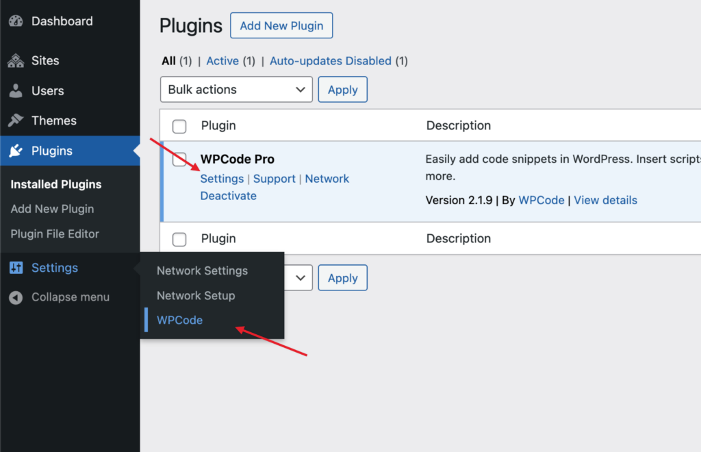 How to use the Multisite Addon - WPCode
