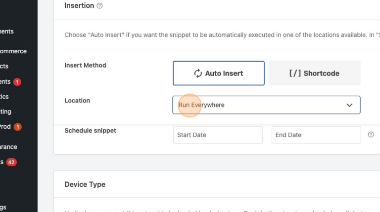 Run Code Snippets on Demand - WPCode