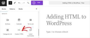 How to Add Custom HTML Code to WordPress Site (2 Easy Ways)
