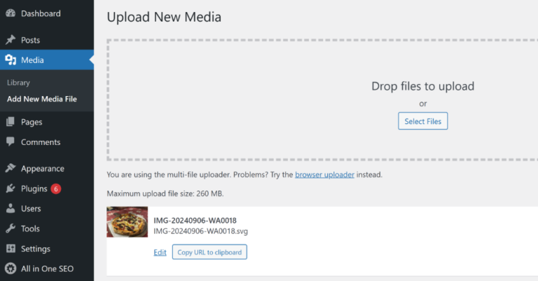 How to Allow SVG File Upload to WordPress (Easy Way)