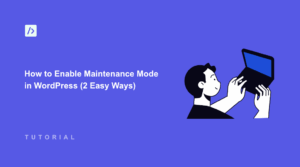 How to Enable Maintenance Mode in WordPress (2 Easy Ways)